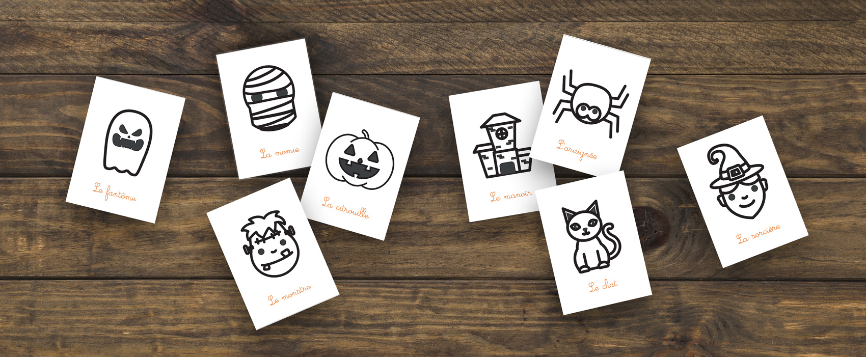 Imagier Halloween : Apprendre à lire et dessiner