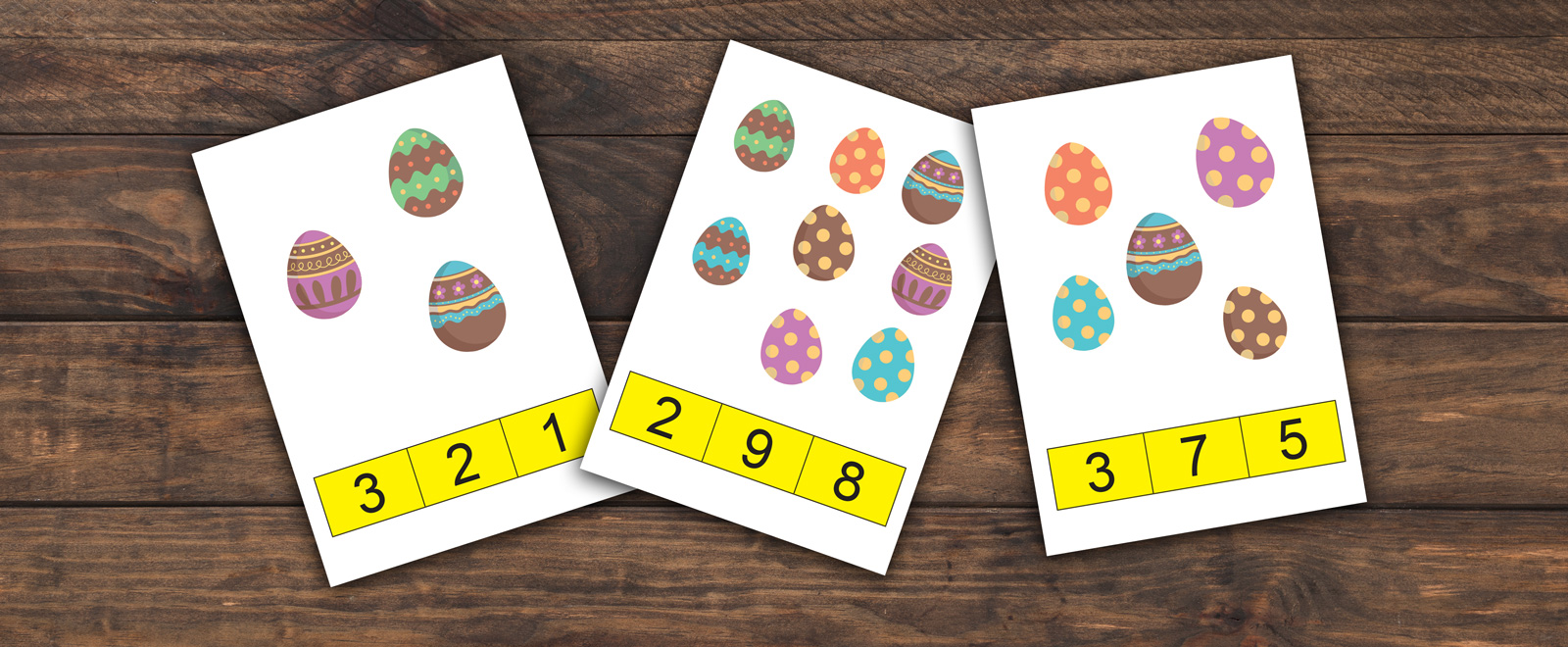 Cartes de dénombrement - Spécial Pâques pour les Maternelles