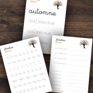 Automne : Fiches d’écriture - Esquisses d'Adélaïde