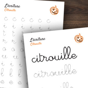 Citrouille : Fiches d’écriture - Esquisses d'Adélaïde